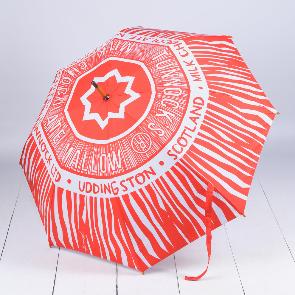 Tunnock's Tea Cake Officially Licensed Luxury Umbrella - colourful ...
